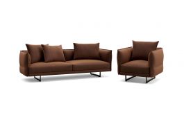 Zaza 3 Seater Sofa with Deep Seats and Armchair