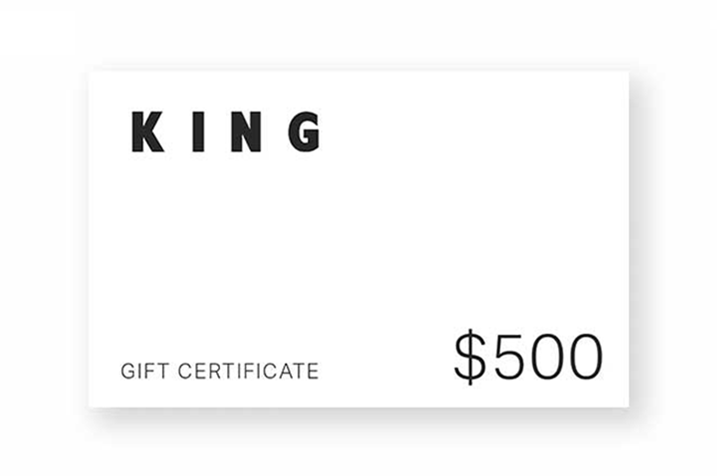 Gift Certificate $500