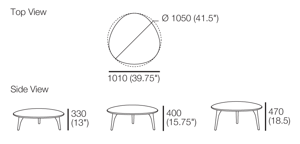 Crescent Table