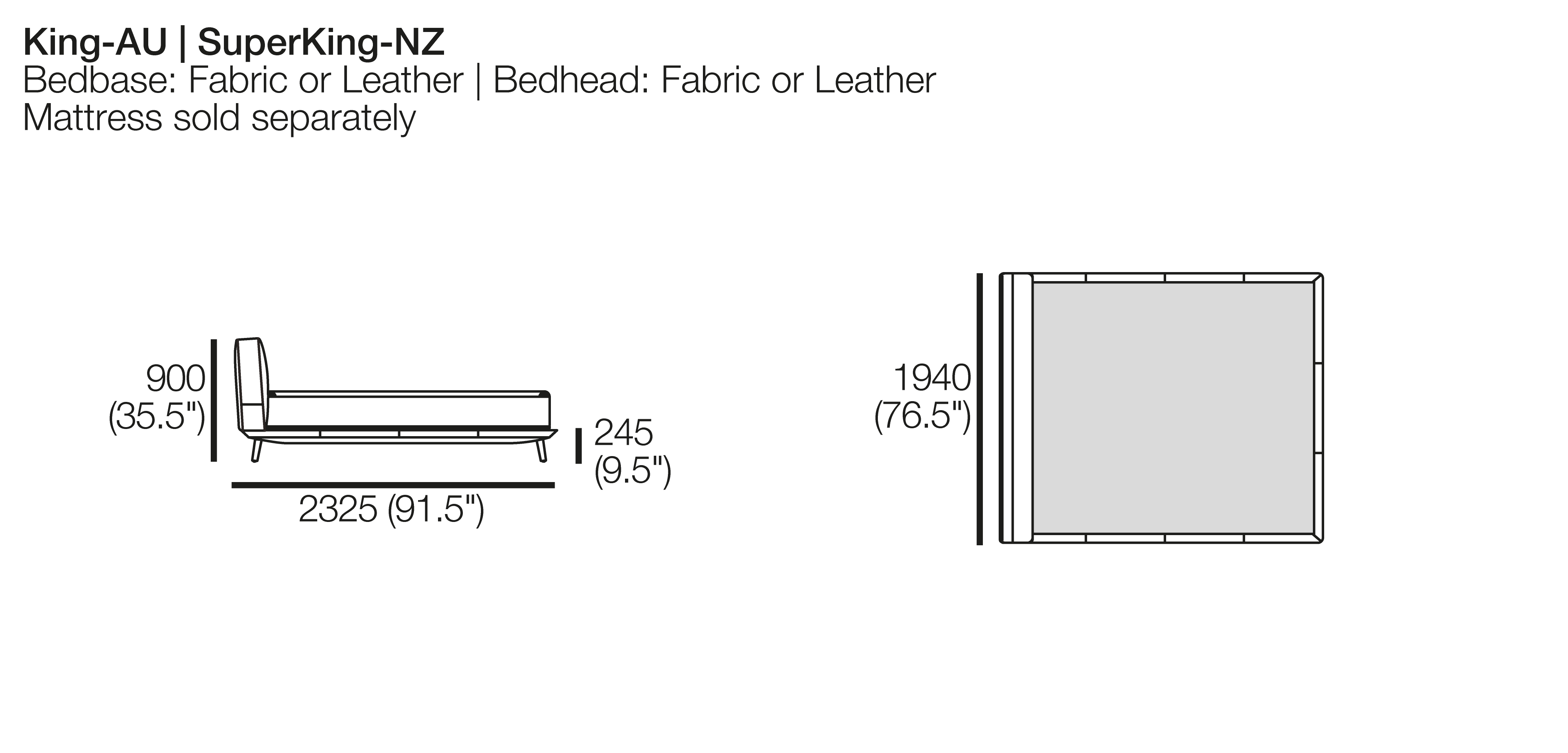 Encore Bed - King Living