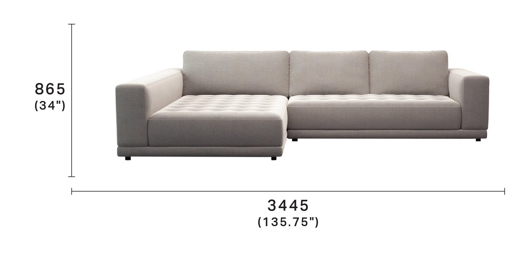 Felix Modular Sofa - Deep Seat Comfort | Tufted seat | Lounge | Couch