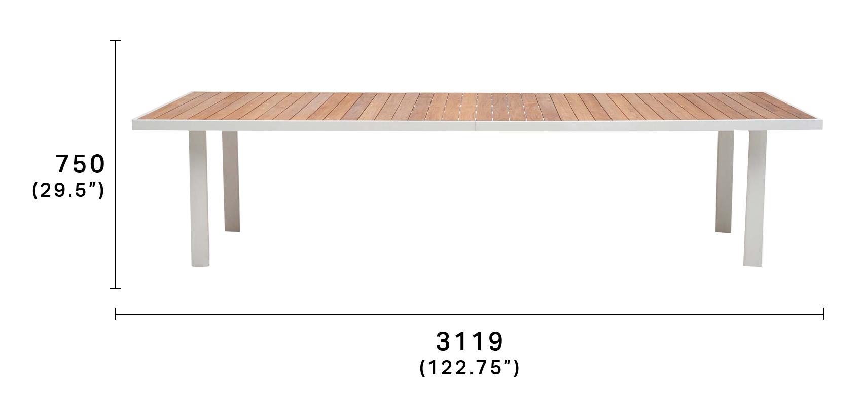 Plateau Outdoor Dining Table | King Living | King Living